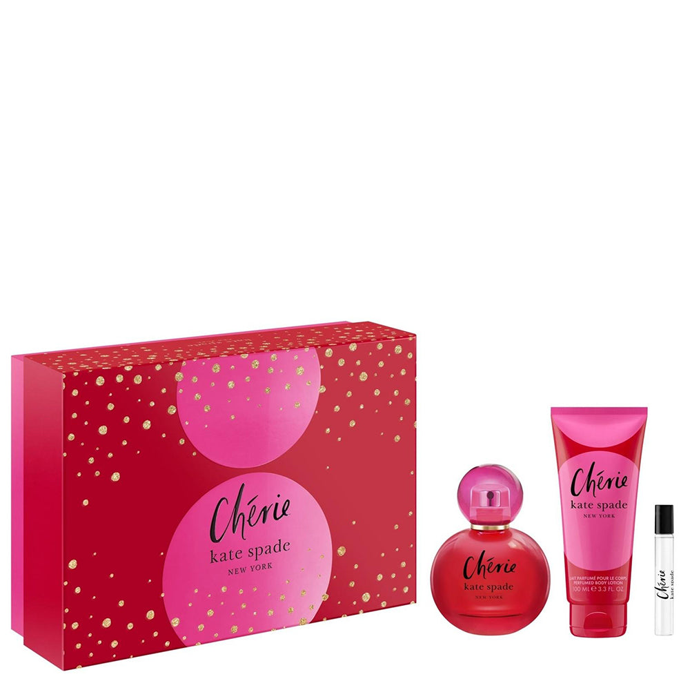 Kate Spade Cherie Gift Set 100ml Edp+Body Lotion 100ml+ 7,5ml Travel S ...