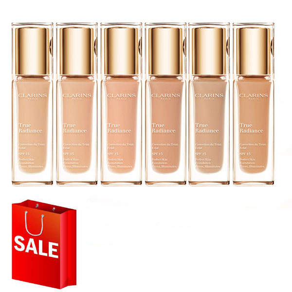CLARINS TRUE RADIANCE FOUNDATION SPF15 30ML - Rio Perfumes